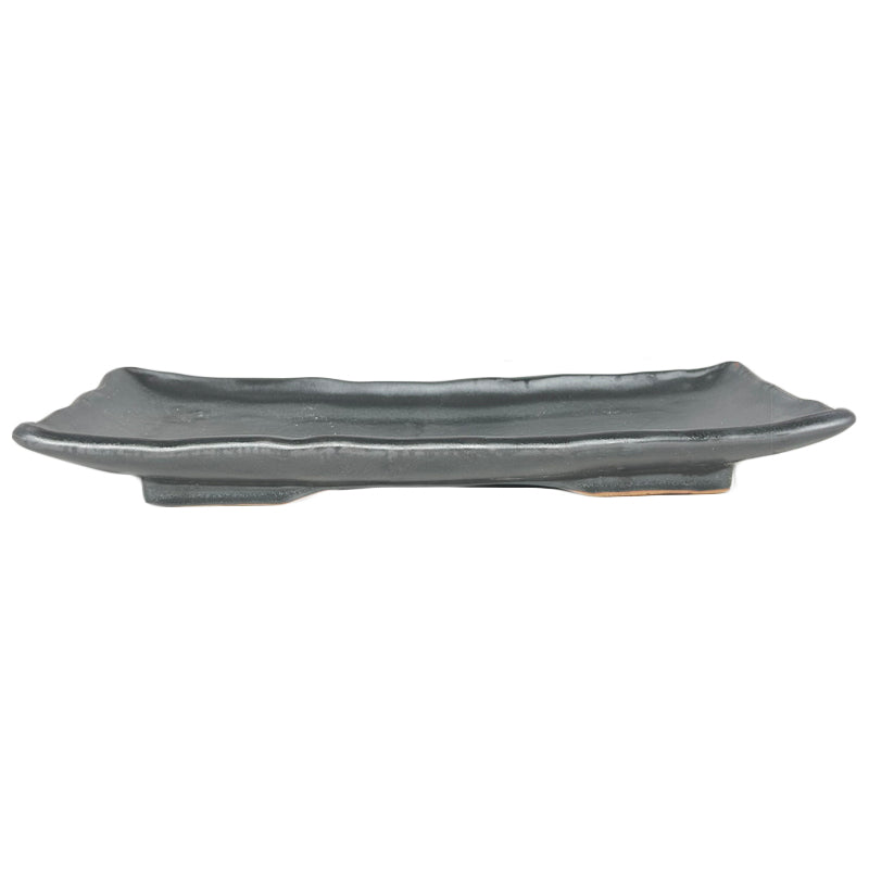 Oblong Plate Tetsu Sabi – Murata