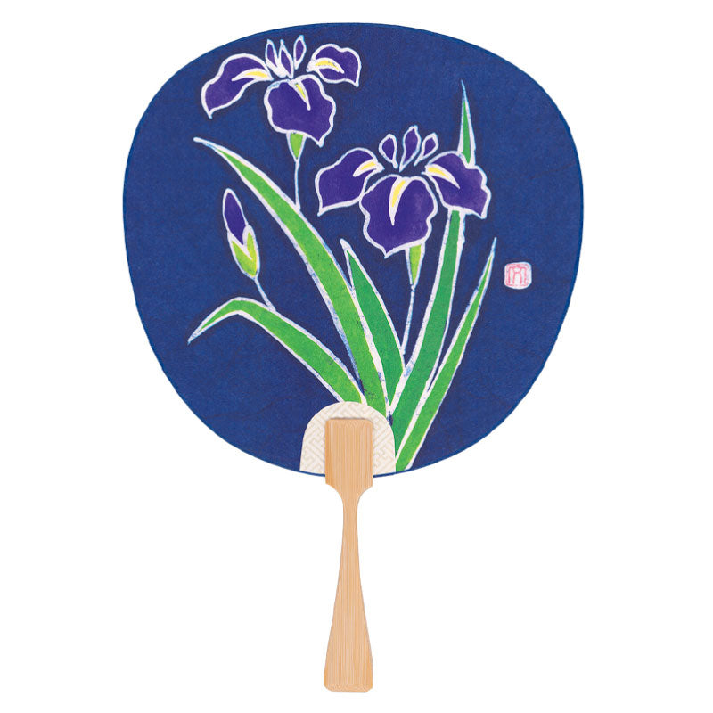 Bamboo Uchiwa Fan Roketsu Ayame – Murata